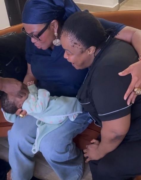 Actress Bukky Wright Visits Dayo Amusa And Newborn Son (Video)